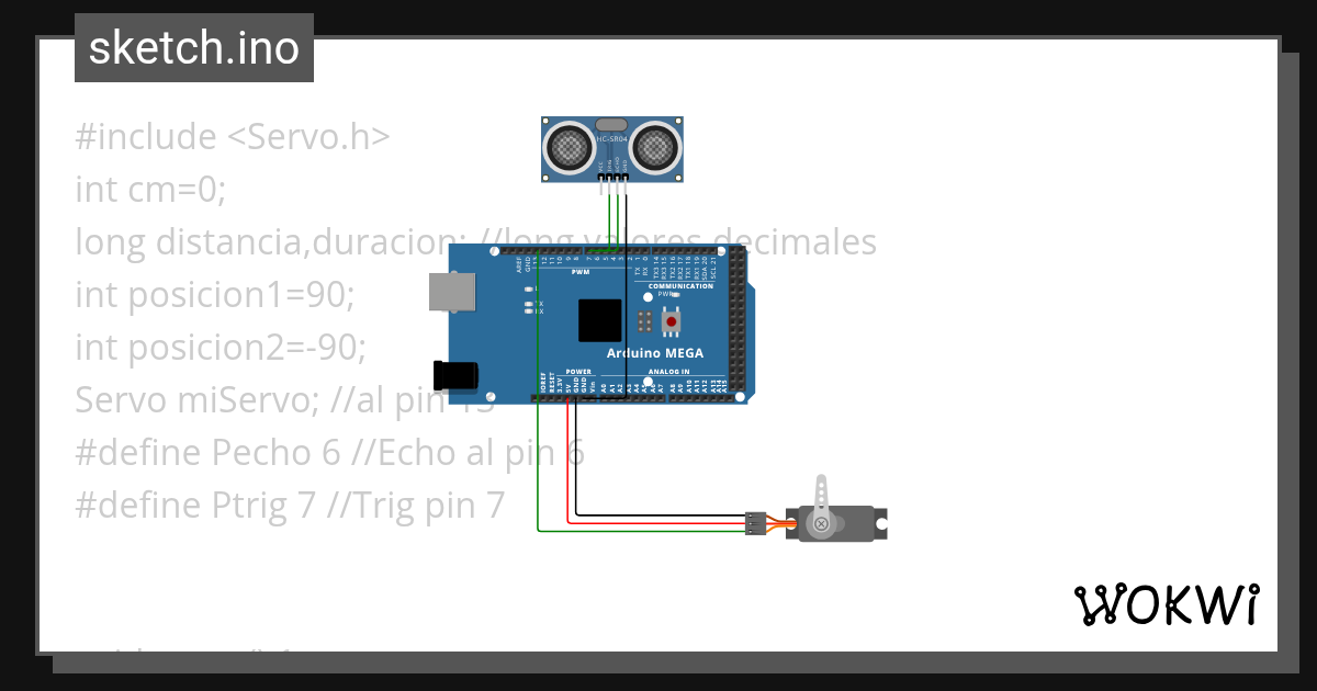 Servo Motor con tu papa - Wokwi ESP32, STM32, Arduino Simulator