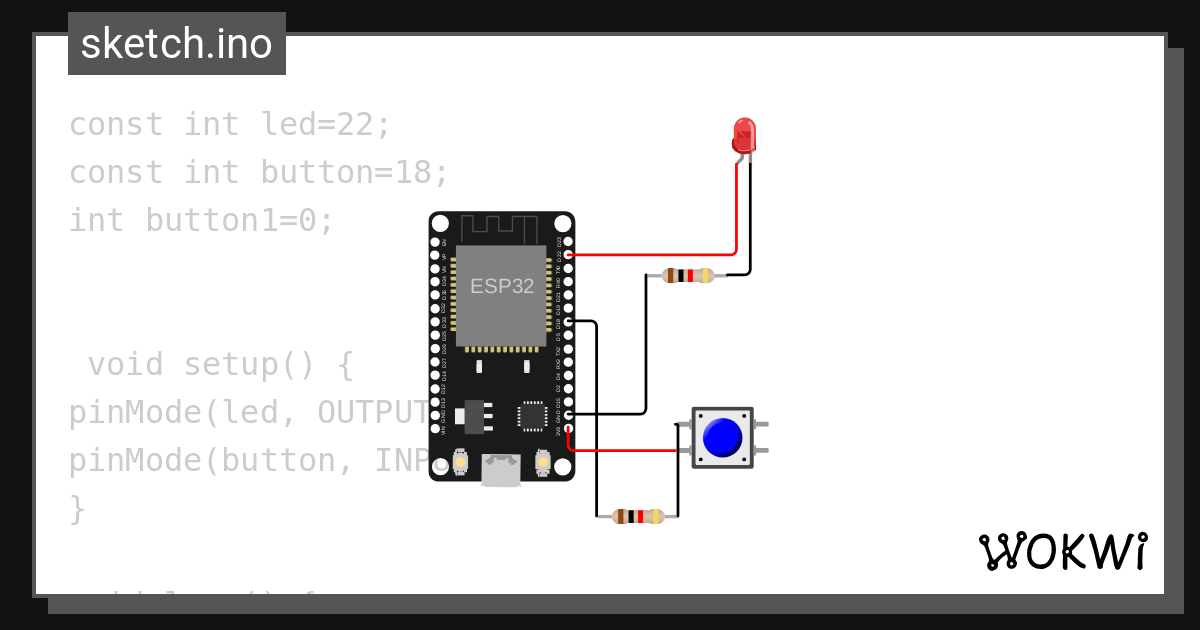 ไฟจราจรข้ามถนนพัชริดา Wokwi Esp32 Stm32 Arduino Simulator 