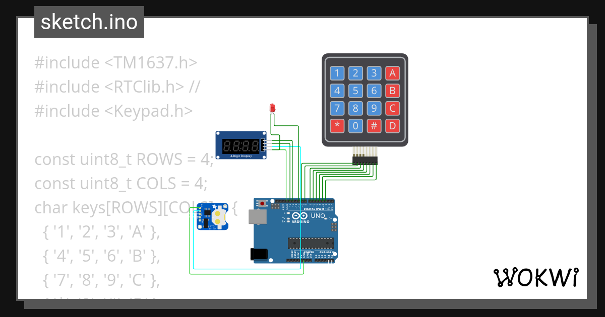 7 segment - Wokwi ESP32, STM32, Arduino Simulator