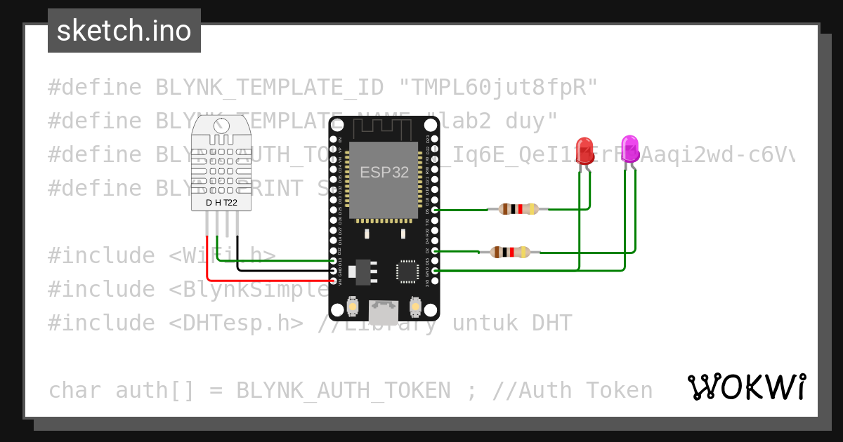 Lab2 Duy Blynk Wokwi Esp32 Stm32 Arduino Simulator