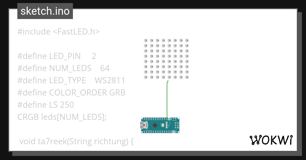 8x8 Wokwi Esp32 Stm32 Arduino Simulator 2090