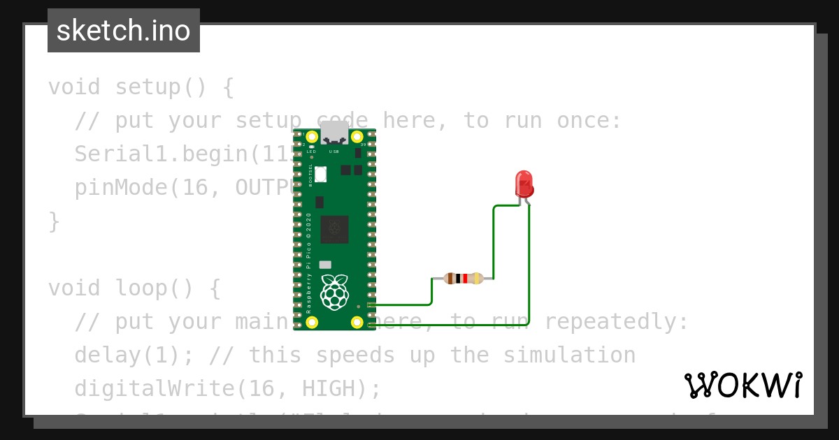 Ejercicio 1 Led Nelson Rosales 000092275 Wokwi Esp32 Stm32 Arduino Simulator