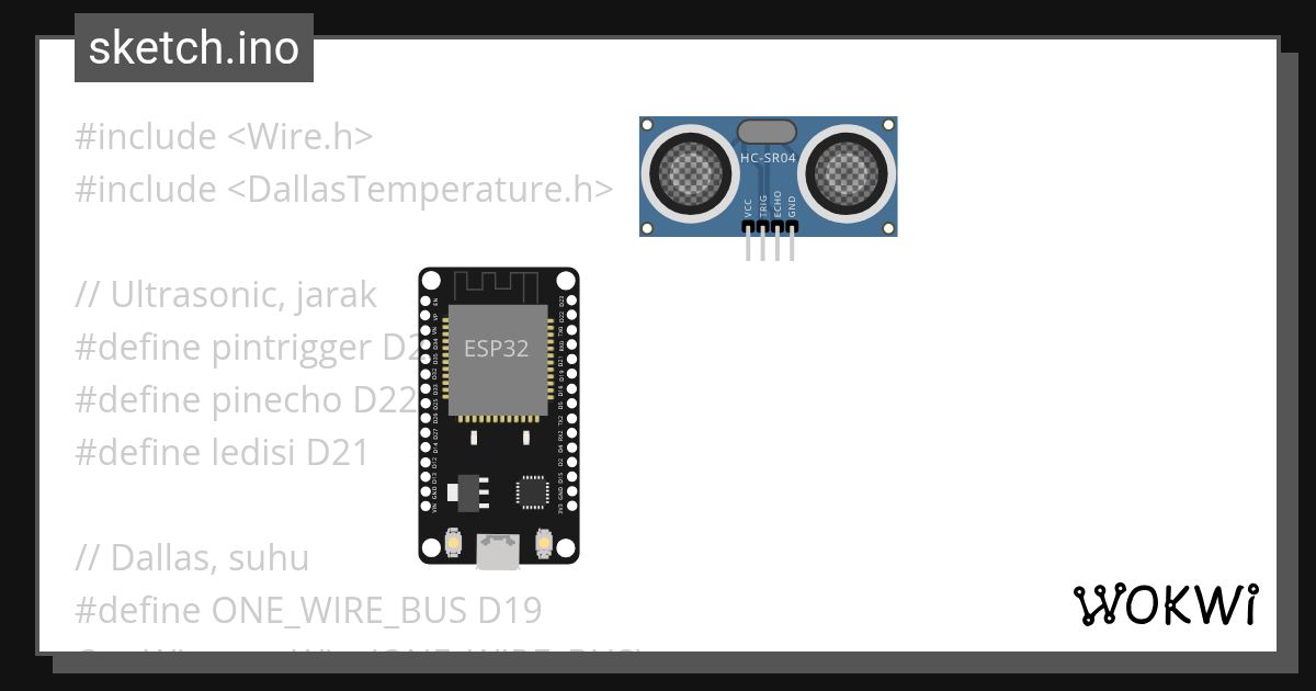Detektor Kondisi Air Penampungan - Wokwi ESP32, STM32, Arduino Simulator