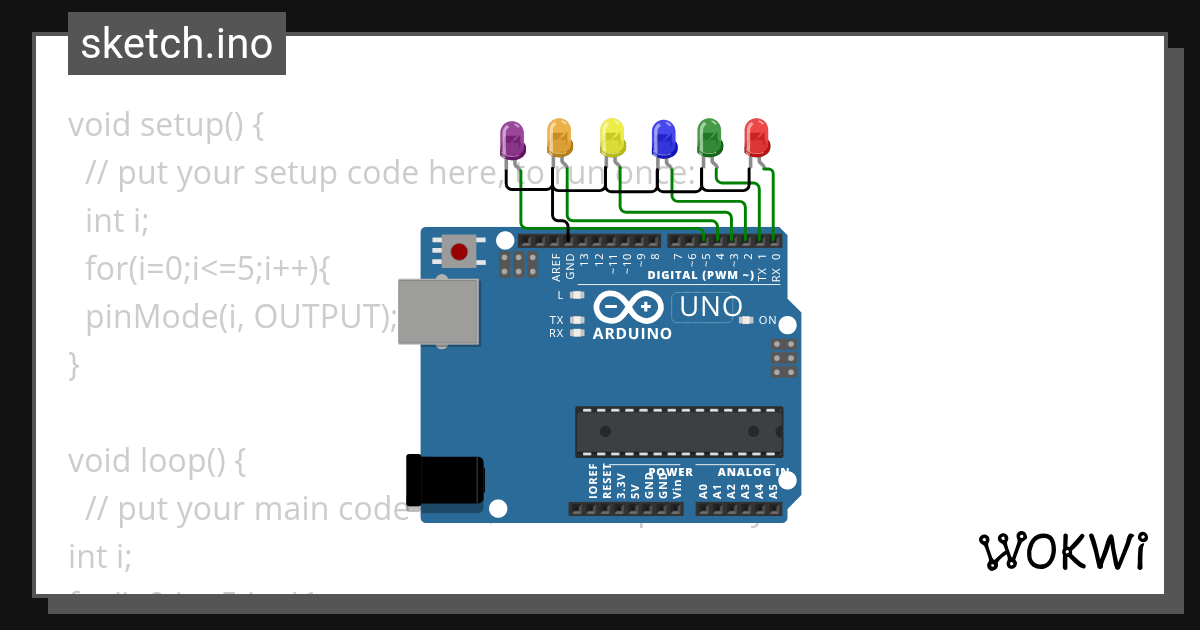 jeux de lumére - Wokwi ESP32, STM32, Arduino Simulator jeux de lumére - Wokwi ESP32, STM32, Arduino Simulator