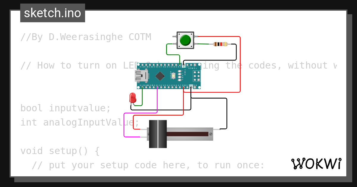 Tute 4 Action On Analog Read Signal Wokwi Esp32 Stm32 Arduino Simulator