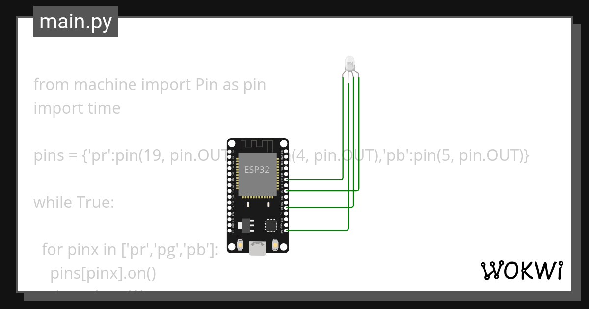 LED colour change - Wokwi ESP32, STM32, Arduino Simulator LED colour change - Wokwi ESP32, STM32, Arduino Simulator
