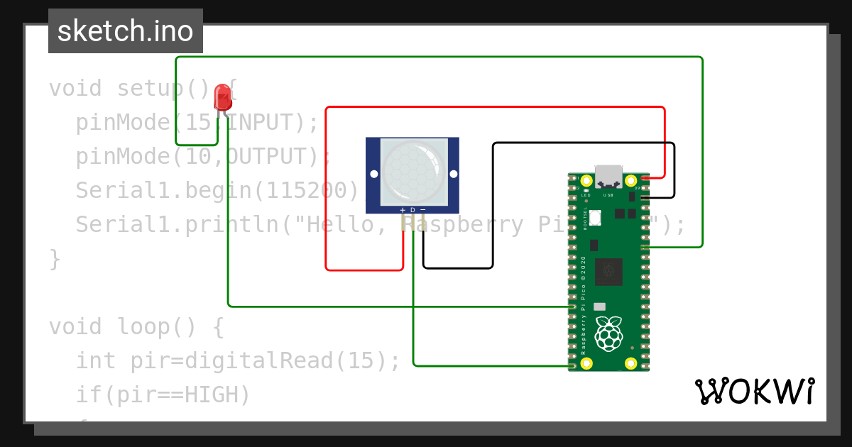 Automatic Door Using Rp Copy Wokwi Esp32 Stm32 Arduino Simulator 5535