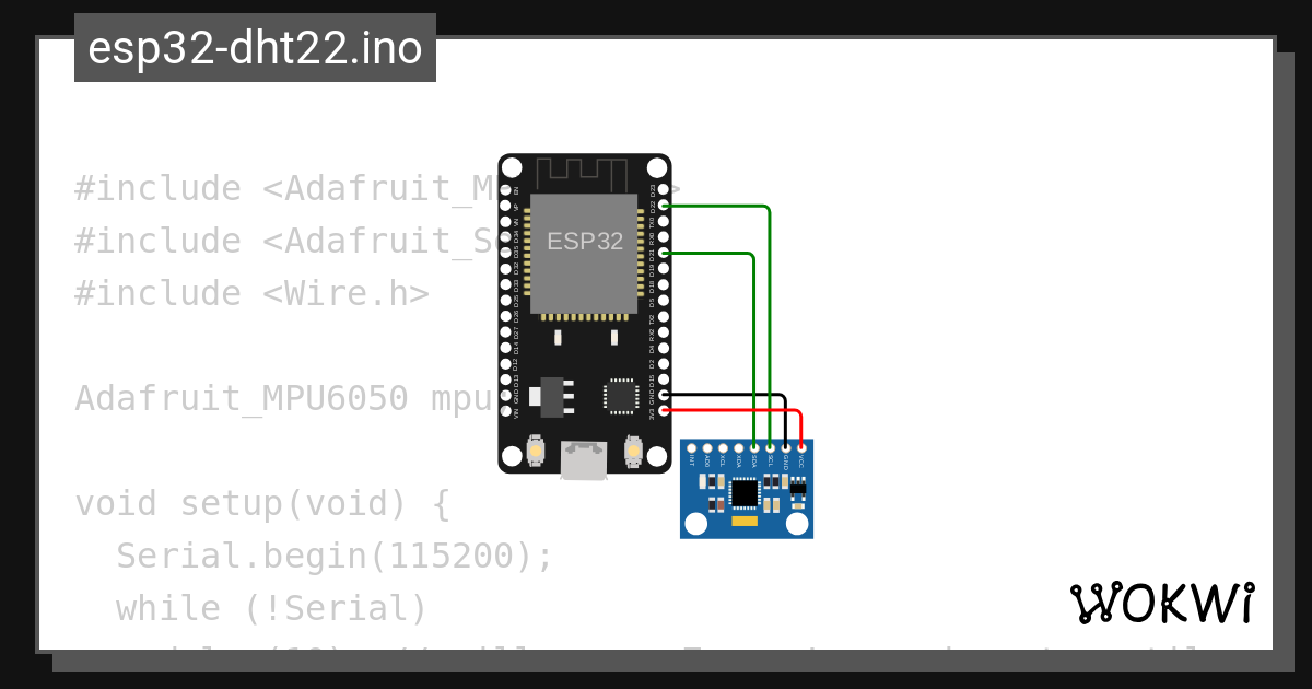 Esp32 Mpu6050 Wokwi Esp32 Stm32 Arduino Simulator 3989