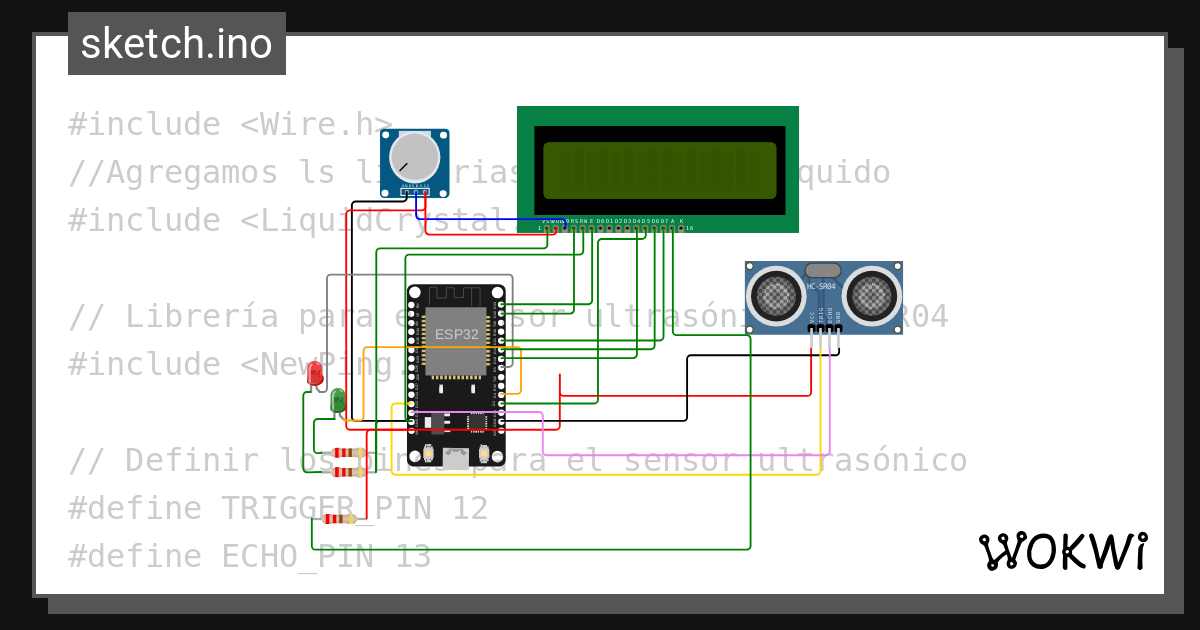 Tarea Esp Ultrasonico Luissim Wokwi Esp32 Stm32 Arduino Simulator 8750