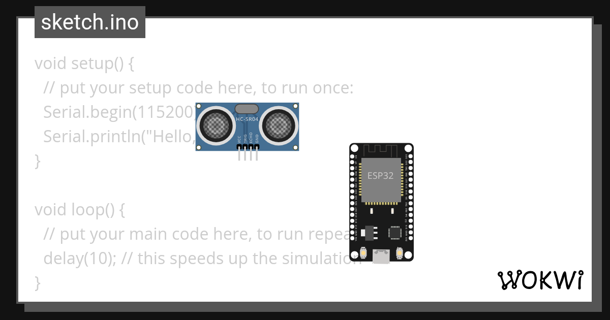 Pengukuran Jarak Dengan Indikator Led Wokwi Esp32 Stm32 Arduino 2809