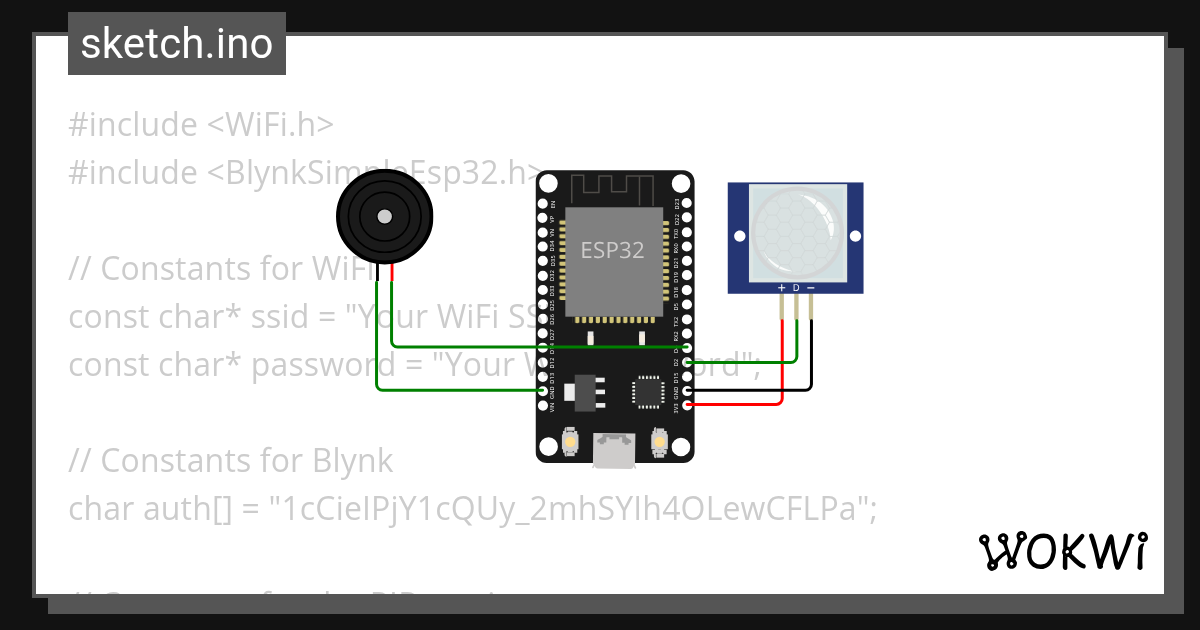 theft alarm2 Copy - Wokwi ESP32, STM32, Arduino Simulator