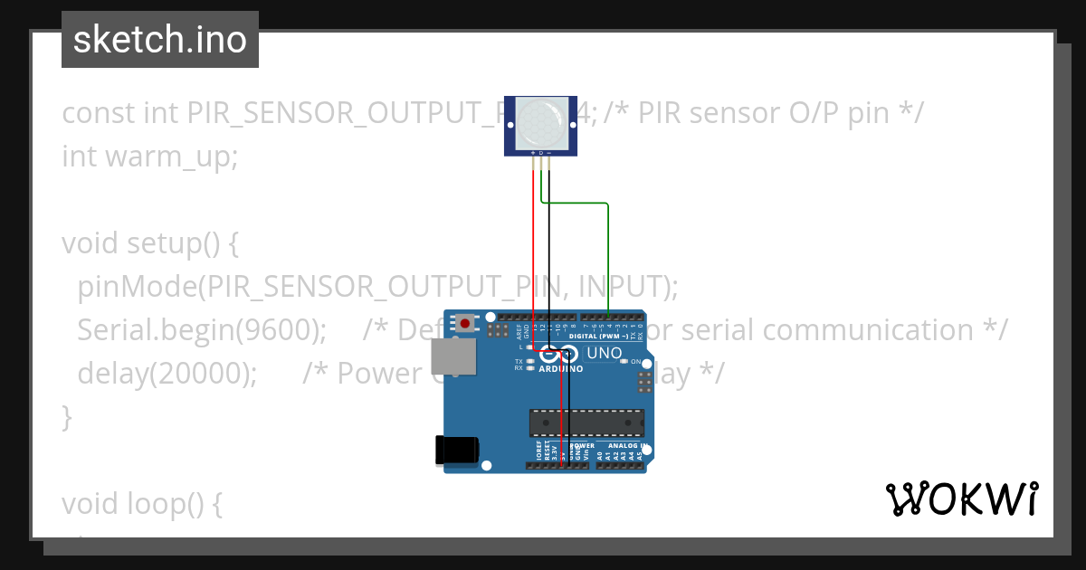 Pir Arduino Wokwi Esp32 Stm32 Arduino Simulator 2473