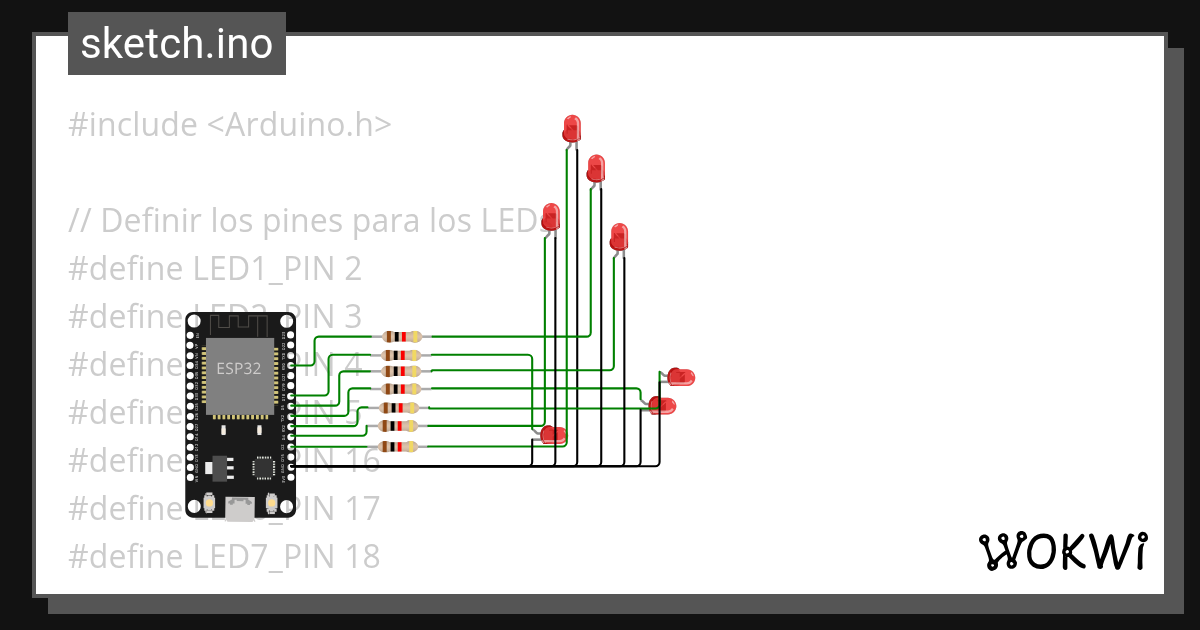 Ejercicio 2 - Wokwi ESP32, STM32, Arduino Simulator