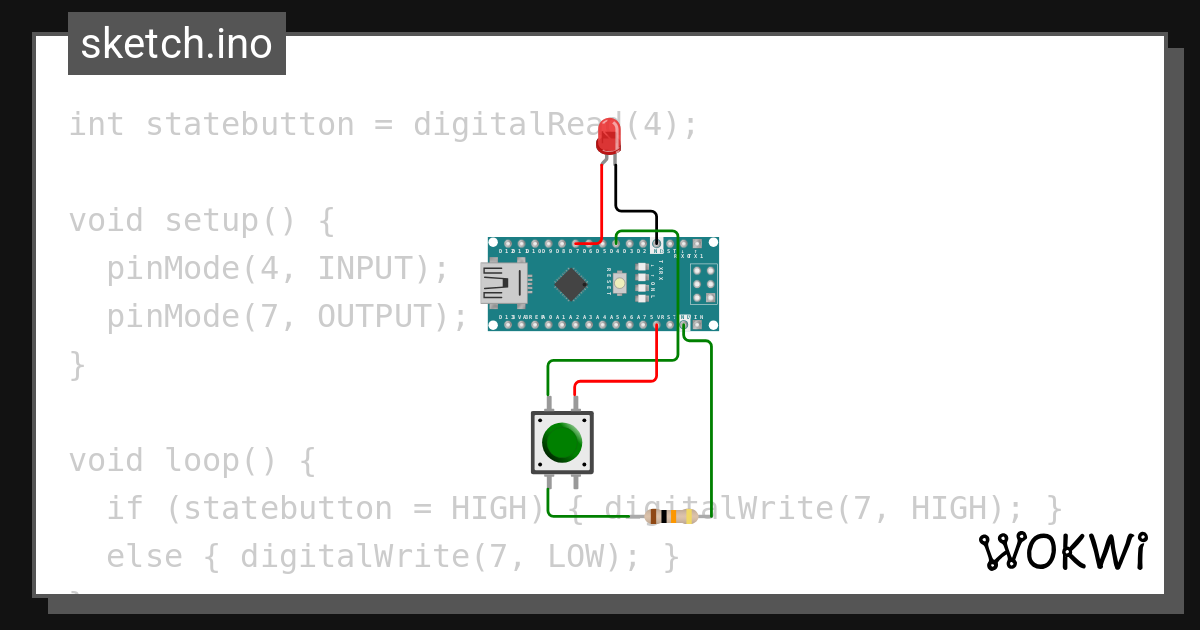 Prova Pulsante E Led Wokwi Esp32 Stm32 Arduino Simulator
