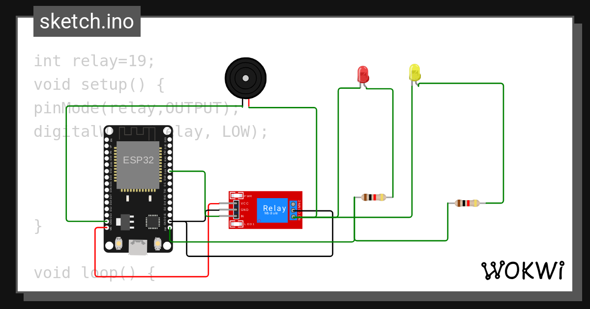 การควบคุมการทำงานพัชริดา Wokwi Esp32 Stm32 Arduino Simulator 7300