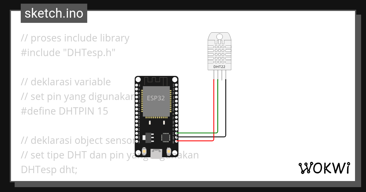 DHT22_ESP32 - Wokwi ESP32, STM32, Arduino Simulator