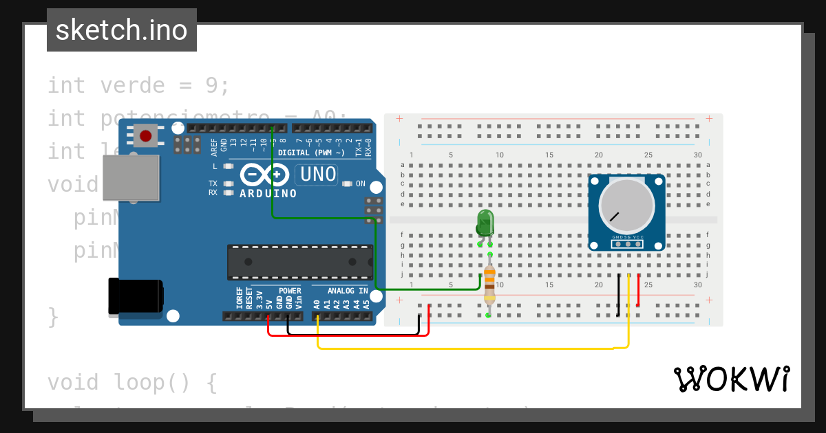 S3 E1 Potenciometro Wokwi Esp32 Stm32 Arduino Simulator