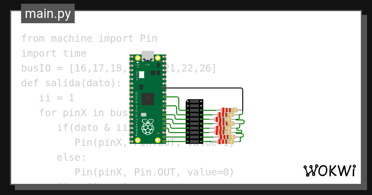 Contador Desplazamiento A La Derecha Wokwi Esp32 Stm32 Arduino Simulator 3134