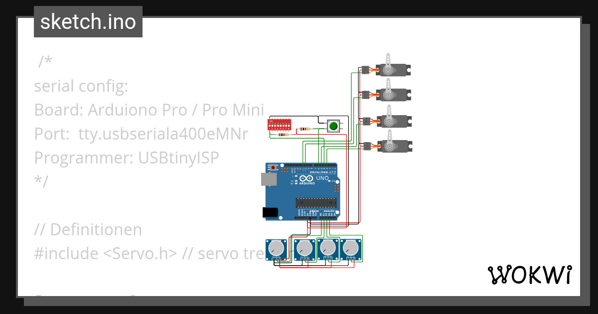 project arm - Wokwi ESP32, STM32, Arduino Simulator