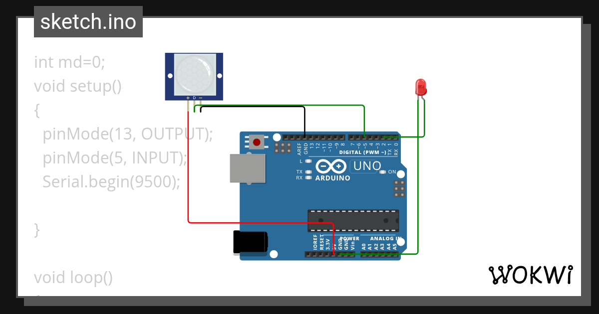 Pir Wokwi Esp32 Stm32 Arduino Simulator 