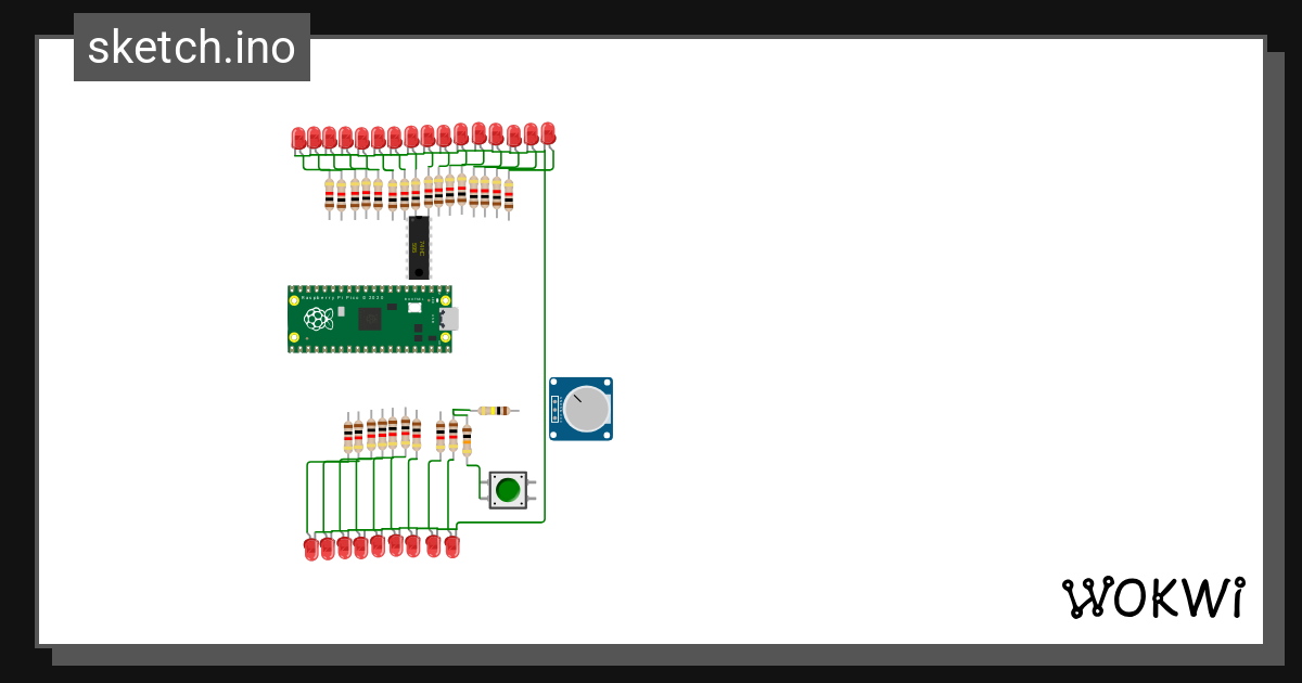 74 Ls Shift Register Wokwi Esp32 Stm32 Arduino Simulator 0607