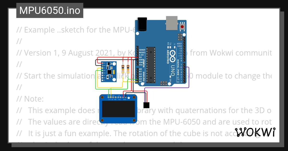 MPU6050 TinyML - Wokwi ESP32, STM32, Arduino Simulator