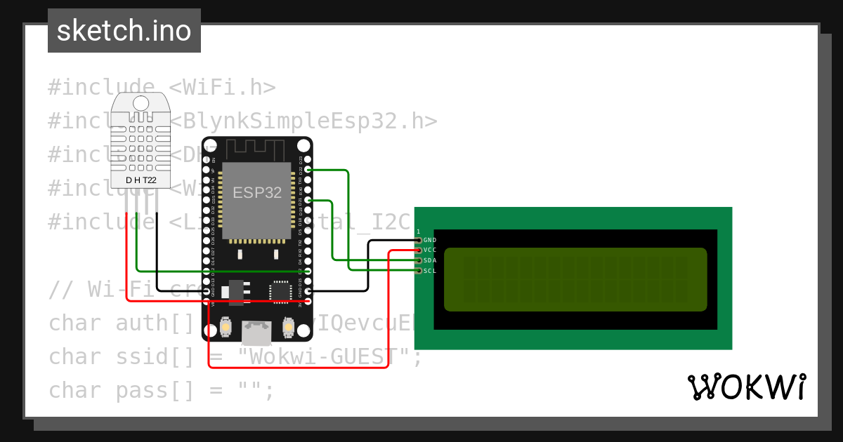Weather Monitoring System Wokwi Esp32 Stm32 Arduino Simulator 2061