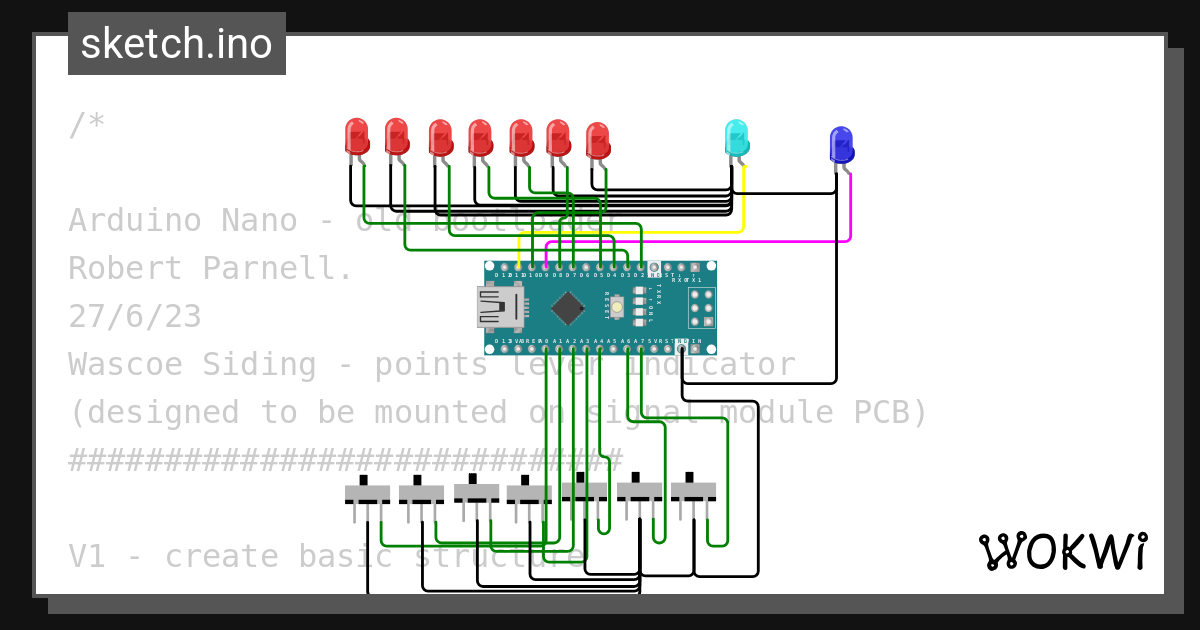 Wascoe Points Levers Wokwi Esp32 Stm32 Arduino Simulator 3548