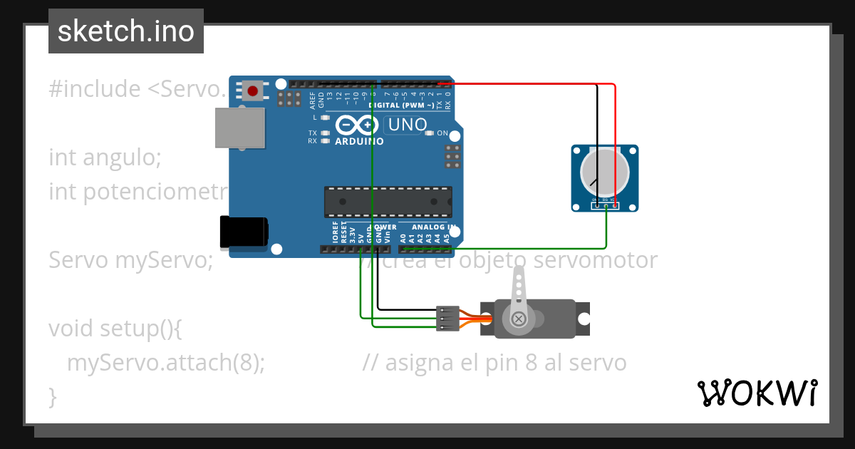 servo+poten - Wokwi ESP32, STM32, Arduino Simulator servo+poten - Wokwi ESP32, STM32, Arduino Simulator