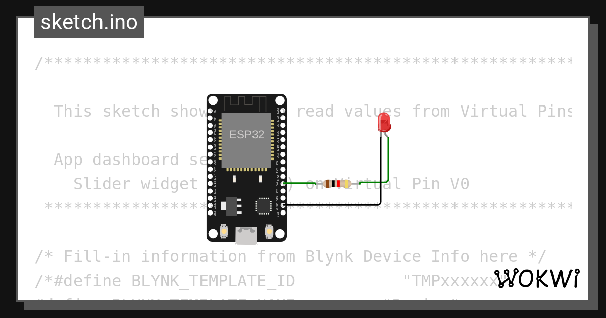 Esp32 Led Blynk Iot Wokwi Esp32 Stm32 Arduino Simulator 8880