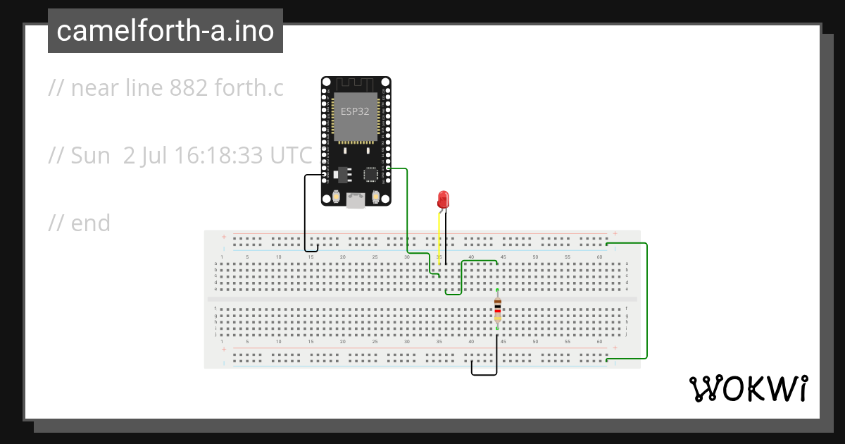 camelforth-a-esp32-rev-bb - Wokwi ESP32, STM32, Arduino Simulator camelforth-a-esp32-rev-bb - Wokwi ESP32, STM32, Arduino Simulator