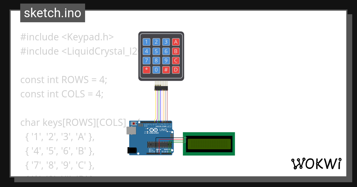 keypad - Wokwi ESP32, STM32, Arduino Simulator
