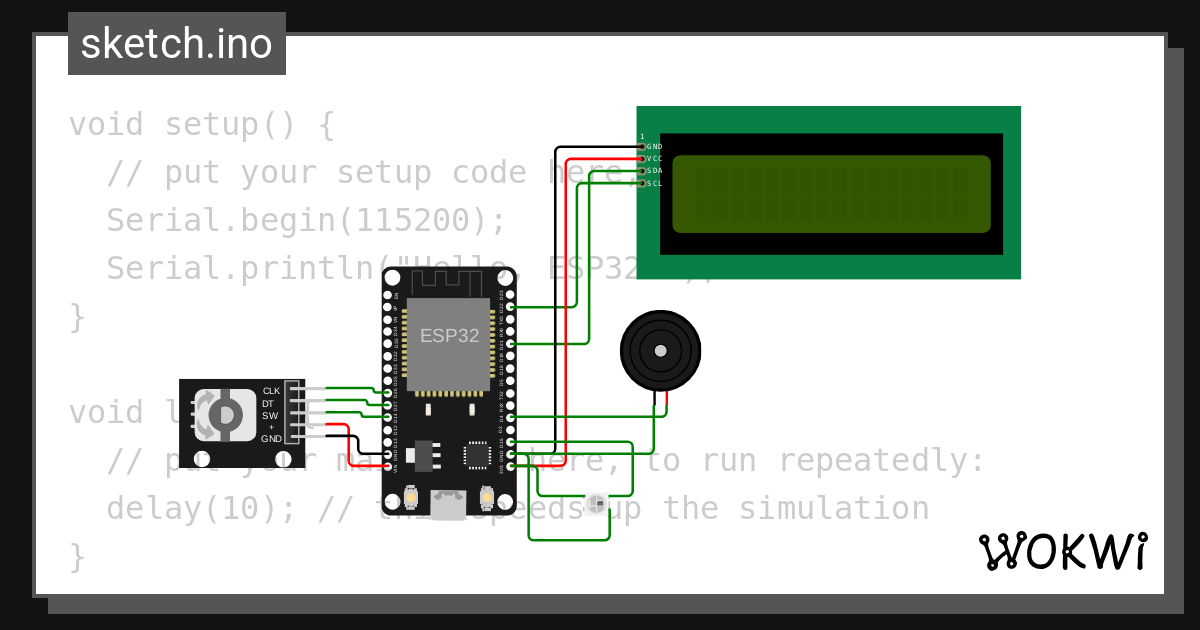 Smart Clock Wokwi Esp32 Stm32 Arduino Simulator 4032