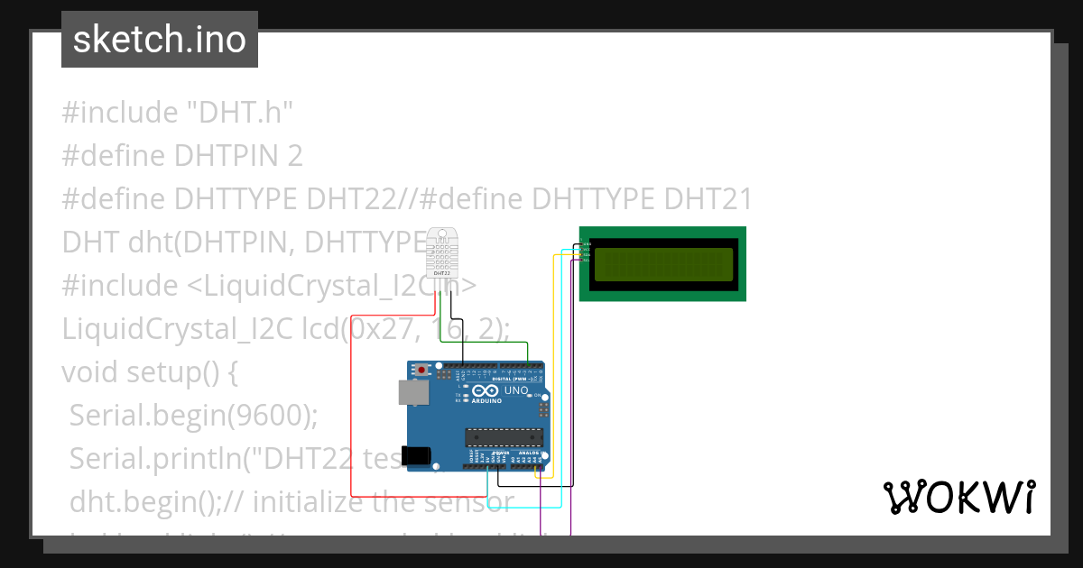 เซนเซอร์ความชื้น Wokwi Esp32 Stm32 Arduino Simulator 0154