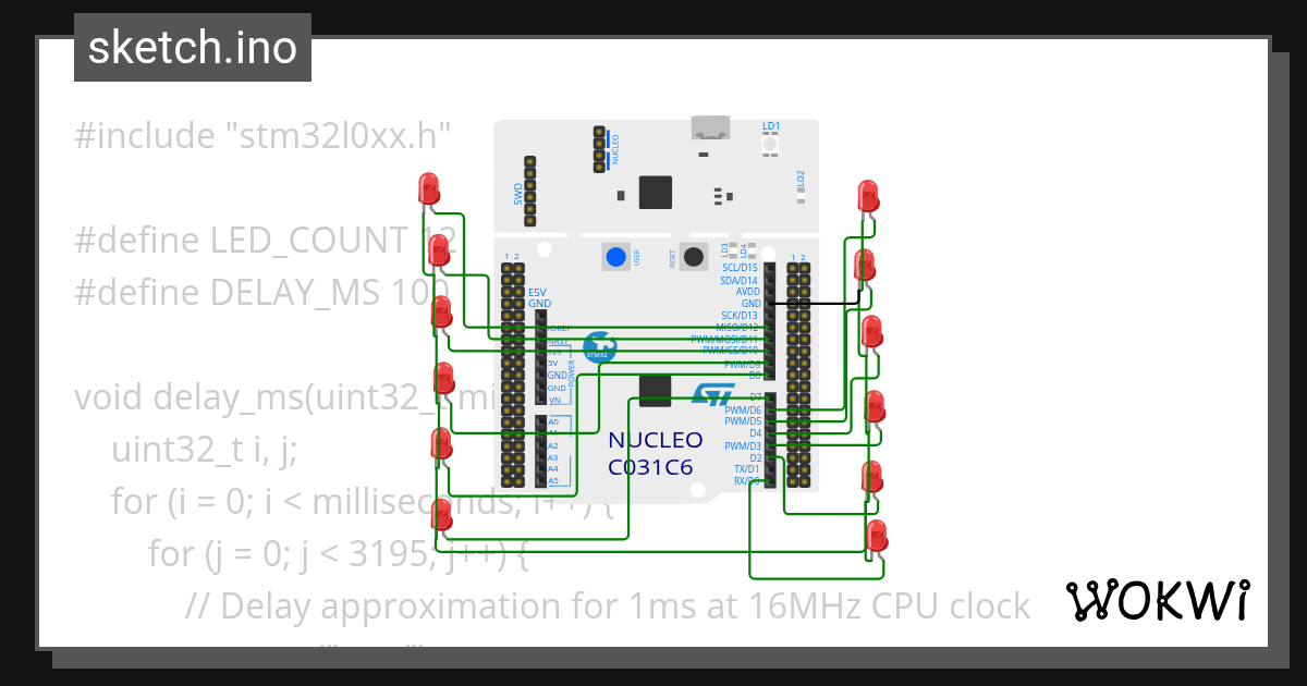 Wokwi - Online ESP32, STM32, Arduino Simulator