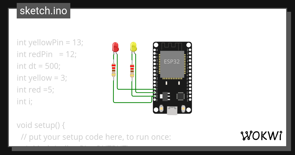 ciclo_for.h - Wokwi ESP32, STM32, Arduino Simulator