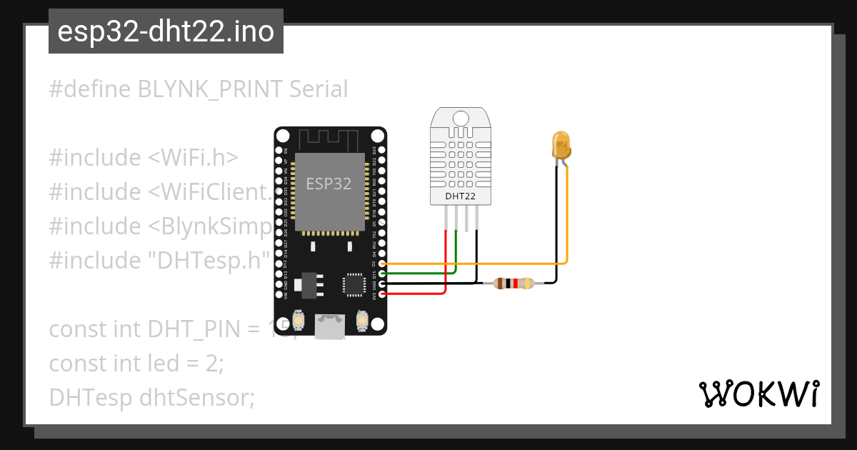 Blynk X Dht Wokwi Esp32 Stm32 Arduino Simulator 3594
