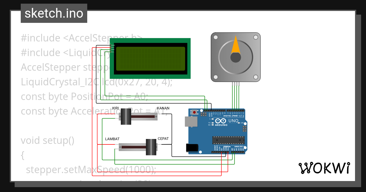 Unipolar Stepper Panduuu Wokwi Esp32 Stm32 Arduino Simulator