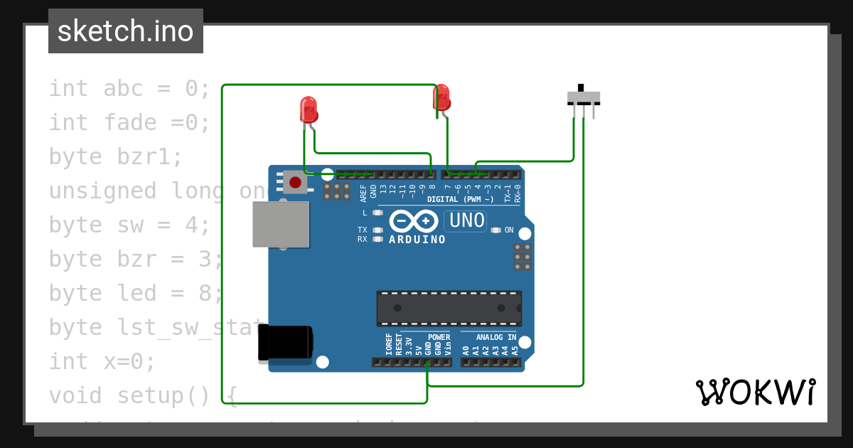Fading With Debounce Wokwi Esp32 Stm32 Arduino Simulator