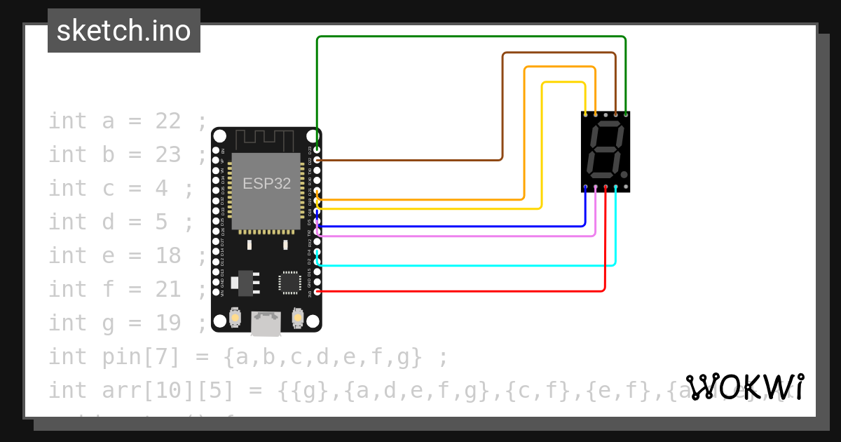 Count Down Wokwi Esp32 Stm32 Arduino Simulator 0496