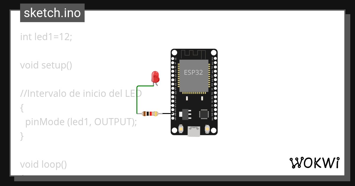 Ejercicio 1 - Wokwi ESP32, STM32, Arduino Simulator