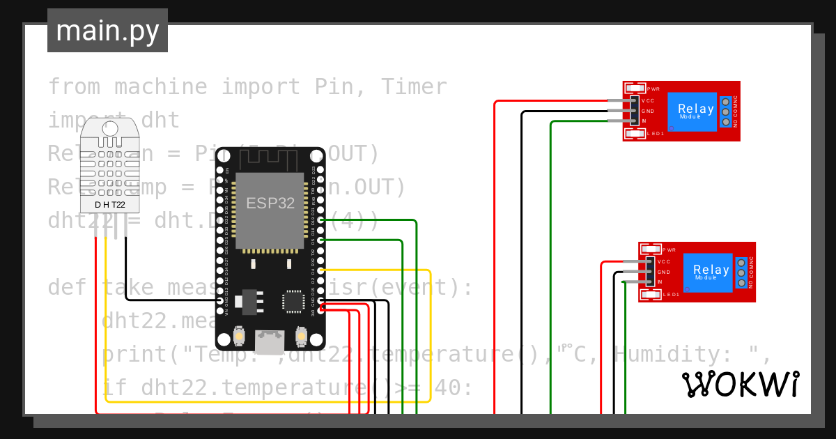 วัดอุณหภูมิ Wokwi Esp32 Stm32 Arduino Simulator 