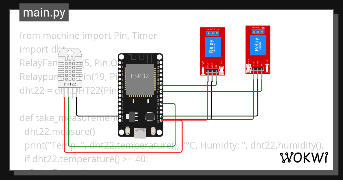 รีเลย์ Wokwi Esp32 Stm32 Arduino Simulator 0846