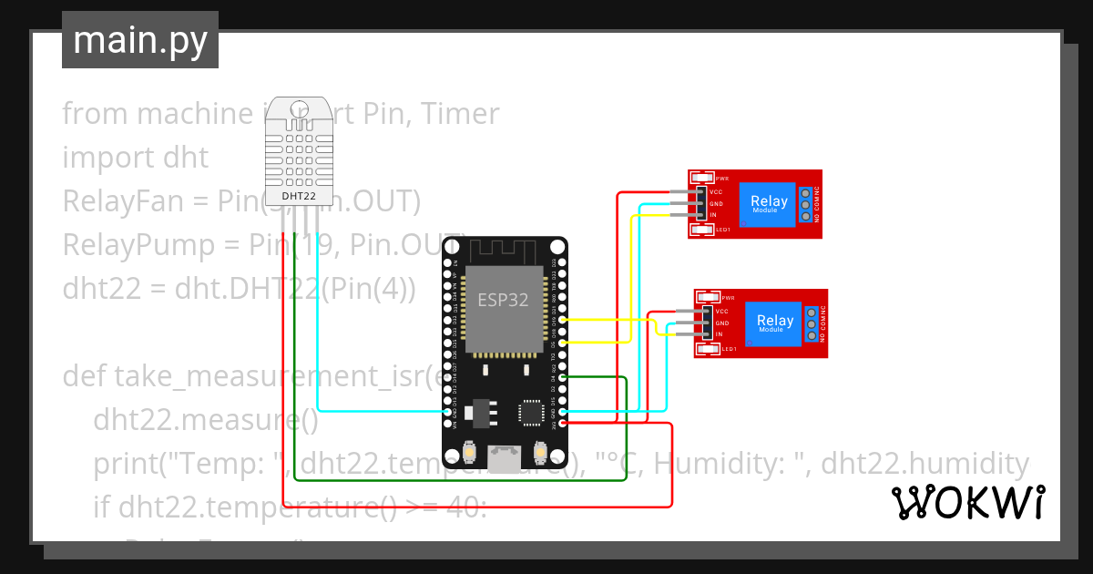 Pump And Fan Wokwi Esp32 Stm32 Arduino Simulator 