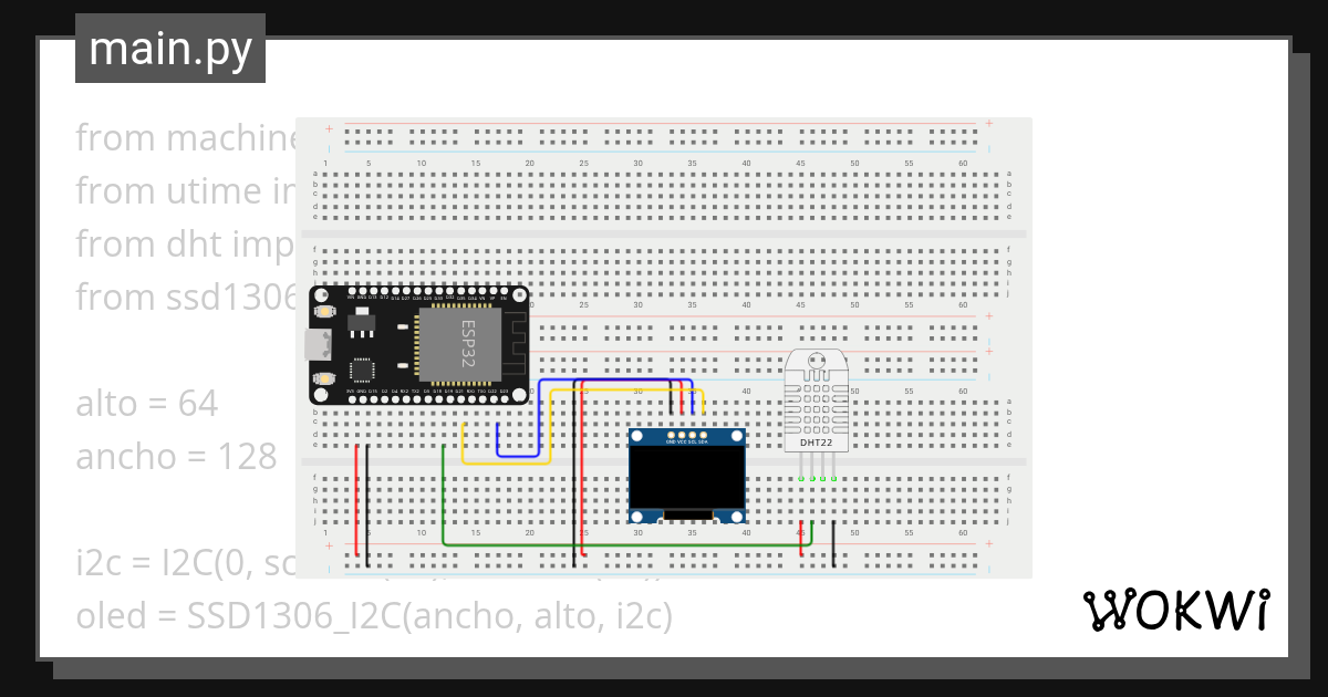 oled_dht22 - Wokwi ESP32, STM32, Arduino Simulator