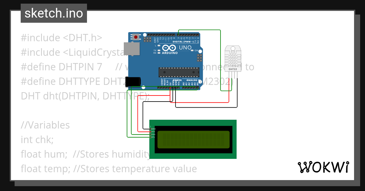 Temperature And Humidity Project Wokwi Esp32 Stm32 Arduino Simulator 6988