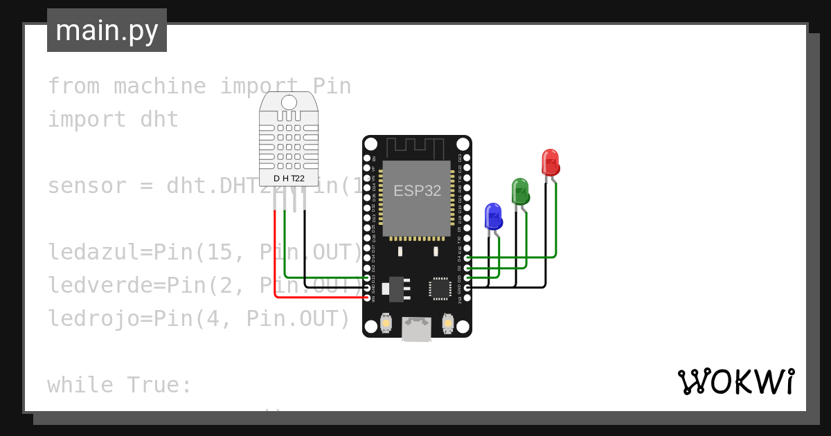 Dht Con Python Wokwi Esp32 Stm32 Arduino Simulator