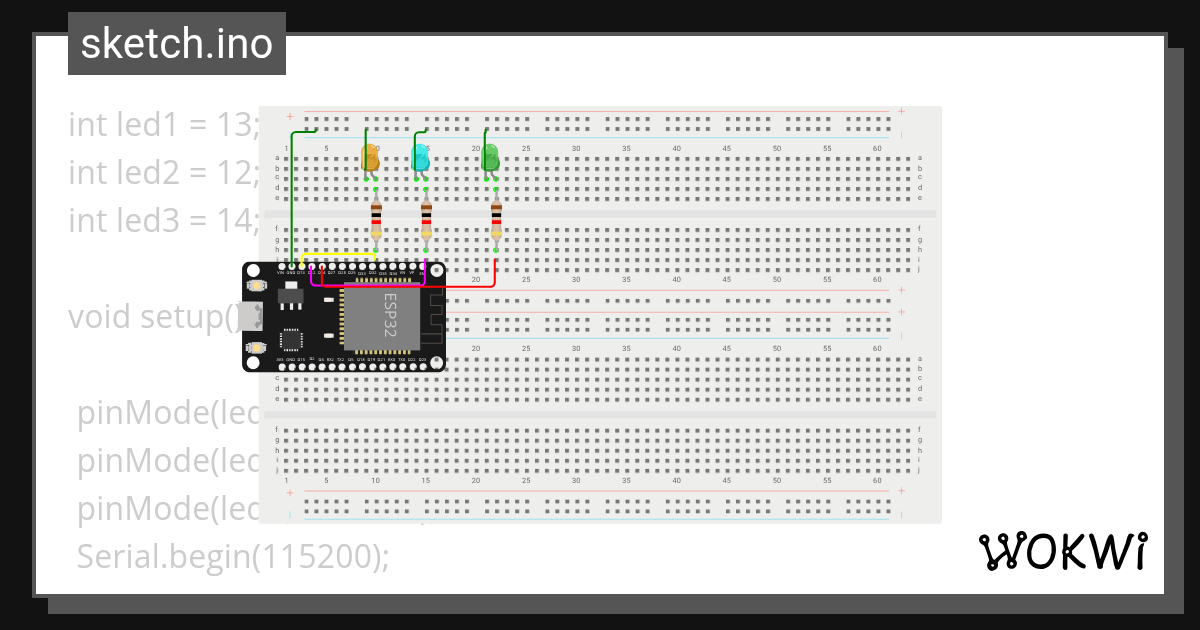 ไฟ ติด ดับ Wokwi Esp32 Stm32 Arduino Simulator 