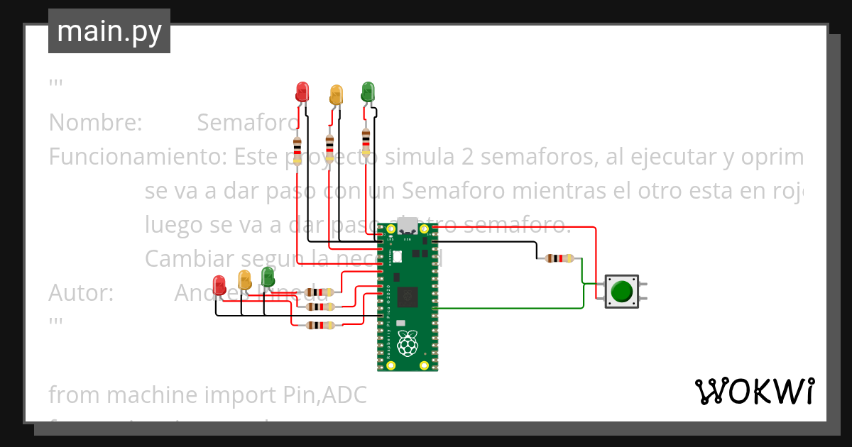 Semaforo Wokwi Esp32 Stm32 Arduino Simulator 3489