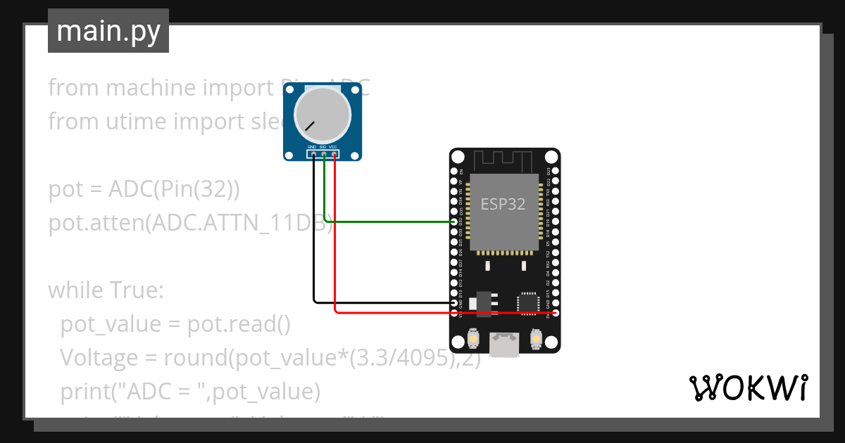 Potentiometer Wokwi Esp32 Stm32 Arduino Simulator 0039